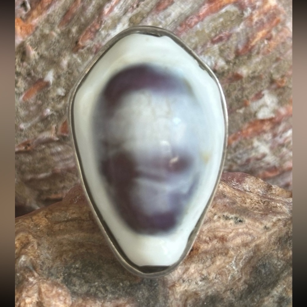 Native American Vintage Wampum Shell 38g Sterling Sil… - Gem